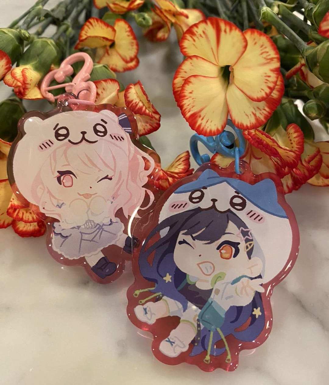 Mizuan Chiikawa + Hachiware Acrylic Keychains - Etsy