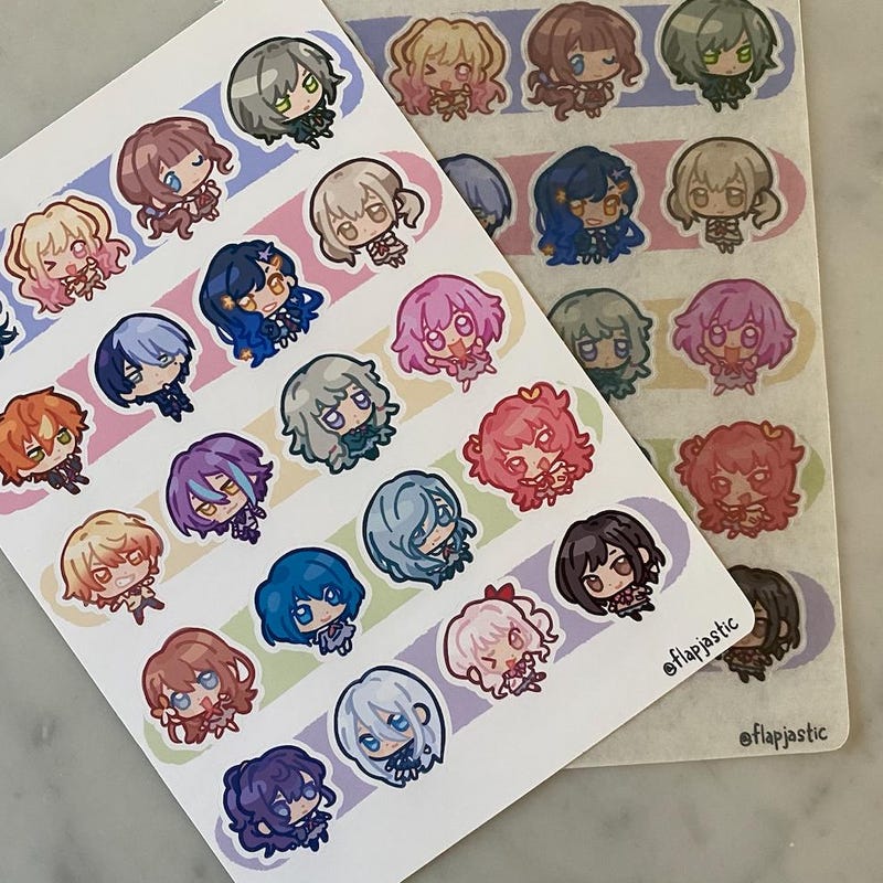 Pjsk Stickers - Etsy