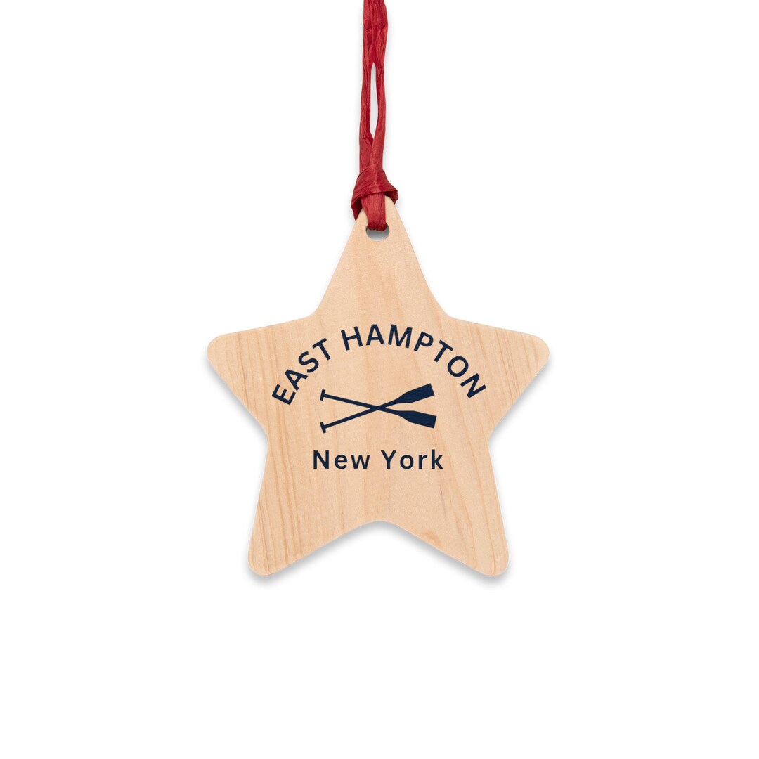 East Hampton Wooden Ornaments - Etsy