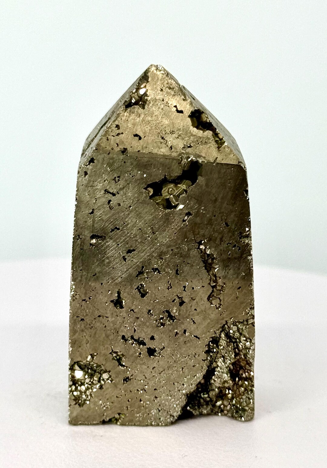 Pyrite Tower With Natural Pyrite Cluster Pockets - Etsy