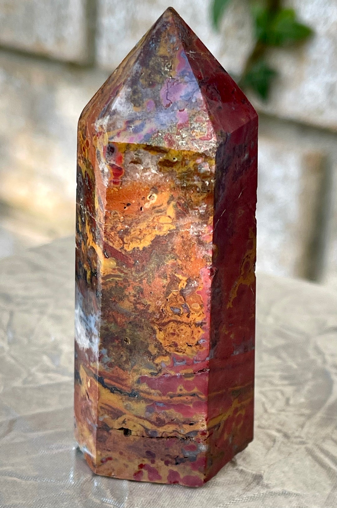 Fighting Blood Agate Tower - Etsy