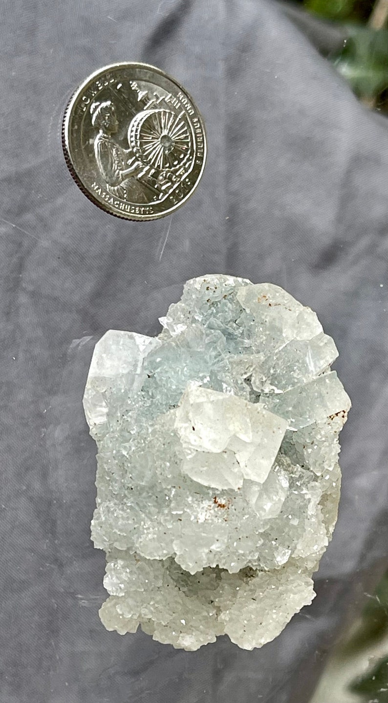 Beautiful Blue Apophyllite With Druzy - Etsy
