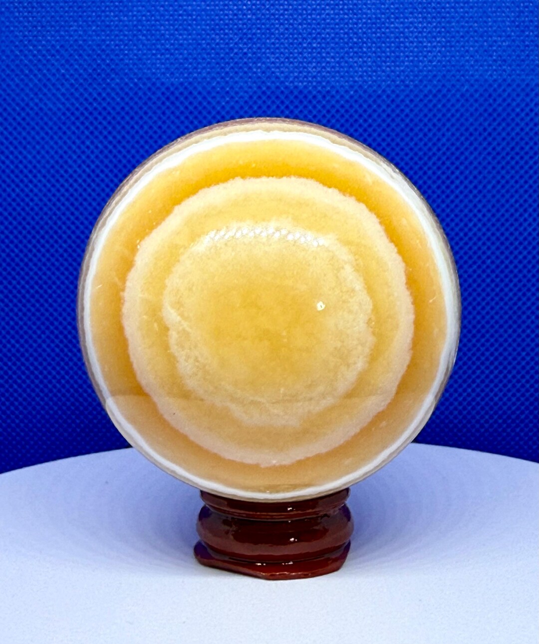 Banded Yellow Calcite Sphere 60 Mm - Etsy