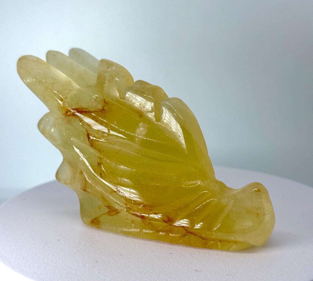 Citrine Dragon Head With Hematoid - Etsy