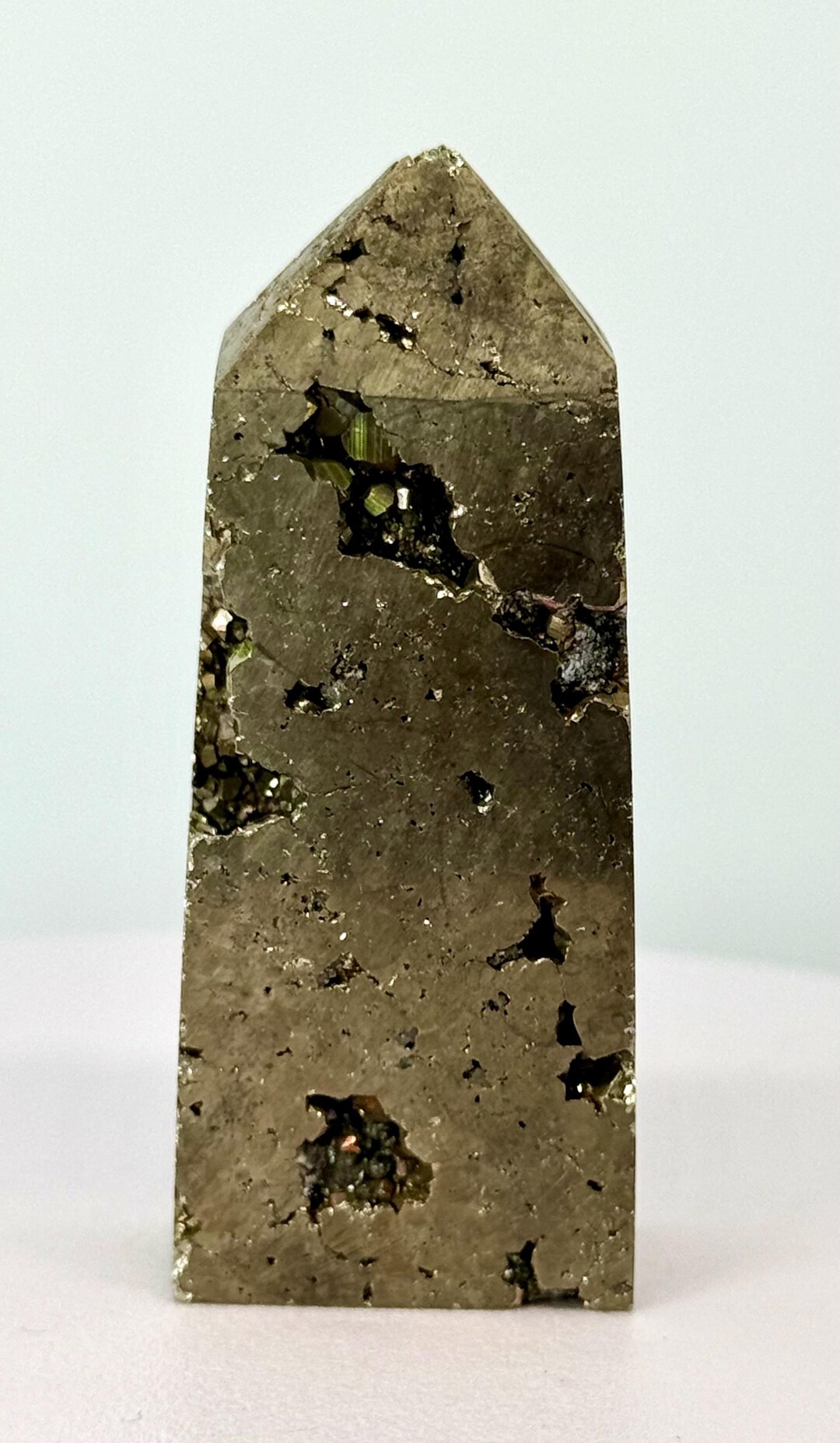 Pyrite Tower With Natural Pyrite Cluster Pockets - Etsy