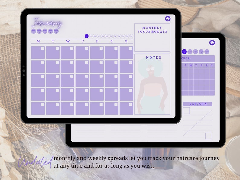 HAIRMONY Digital Haircare Planner | Undated Digital Planner for ...