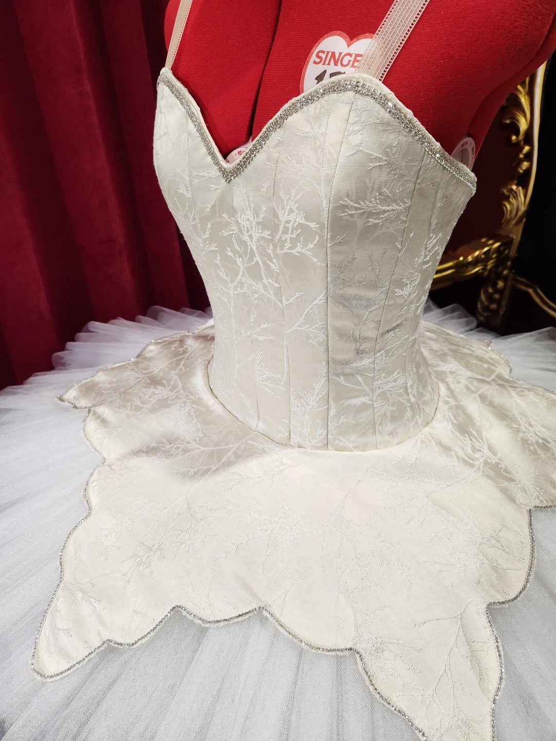One of a Kind, Professionally Made, Classical, Pancake Tutu; White ...