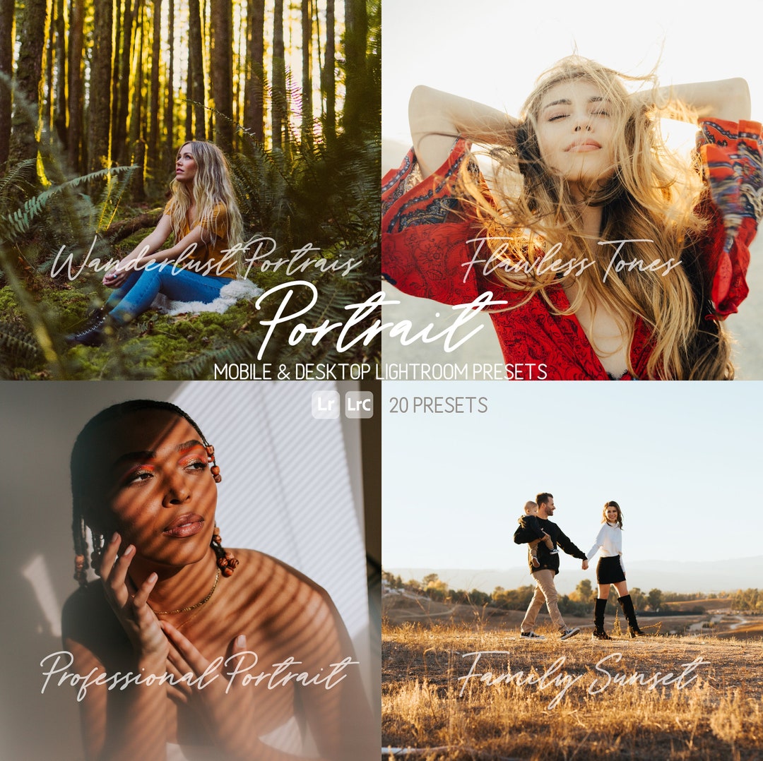 Portrait Bundle Lightroom Presets | Mobile/desktop | Photo Editing ...