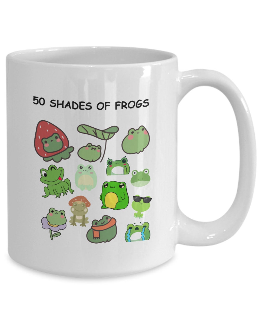 50 Shades of Frogs, Frog Mug, Cute Frog Mug, Frog Mugs for Her, Frog ...