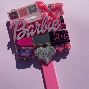 Pink Mini Barbie Bling Handheld Mirror, Gifts for Young Girls, Barbie ...