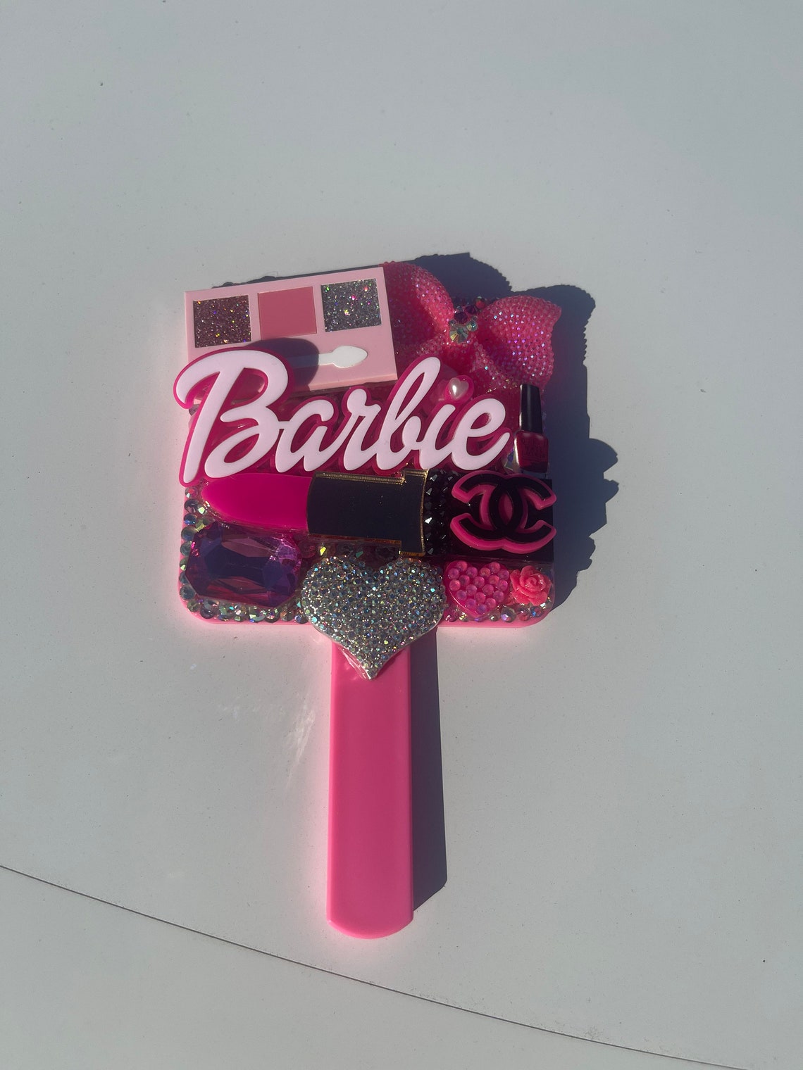 Pink Mini Barbie Bling Handheld Mirror, Gifts for Young Girls, Barbie ...