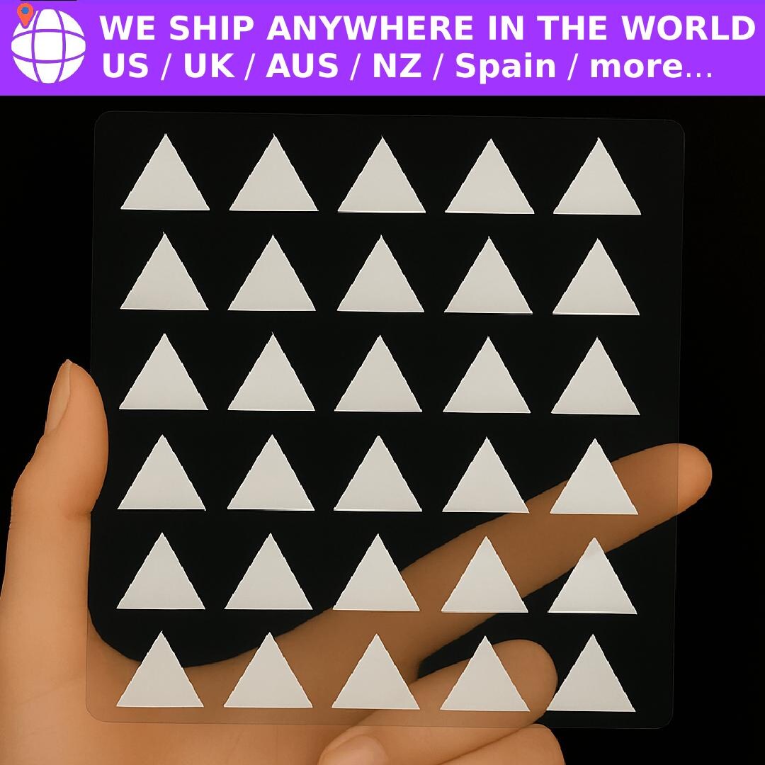 Small White Triangle Stickers X 100 Sheet / Triangles Sticker / Mini ...