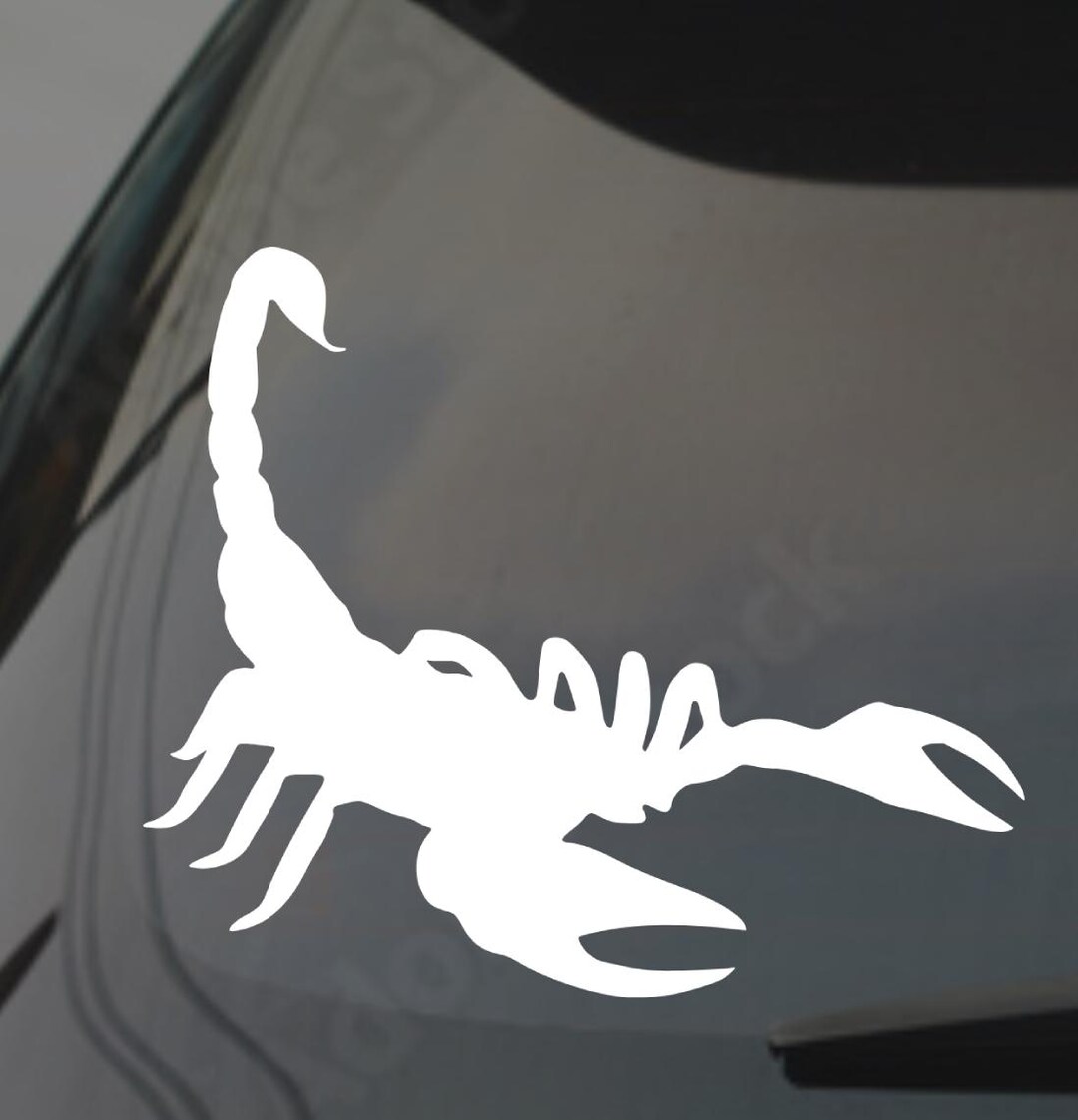 Scorpion Decal, Scorpion Silhouette Decal, Scorpio Car Decal, Scorpio ...