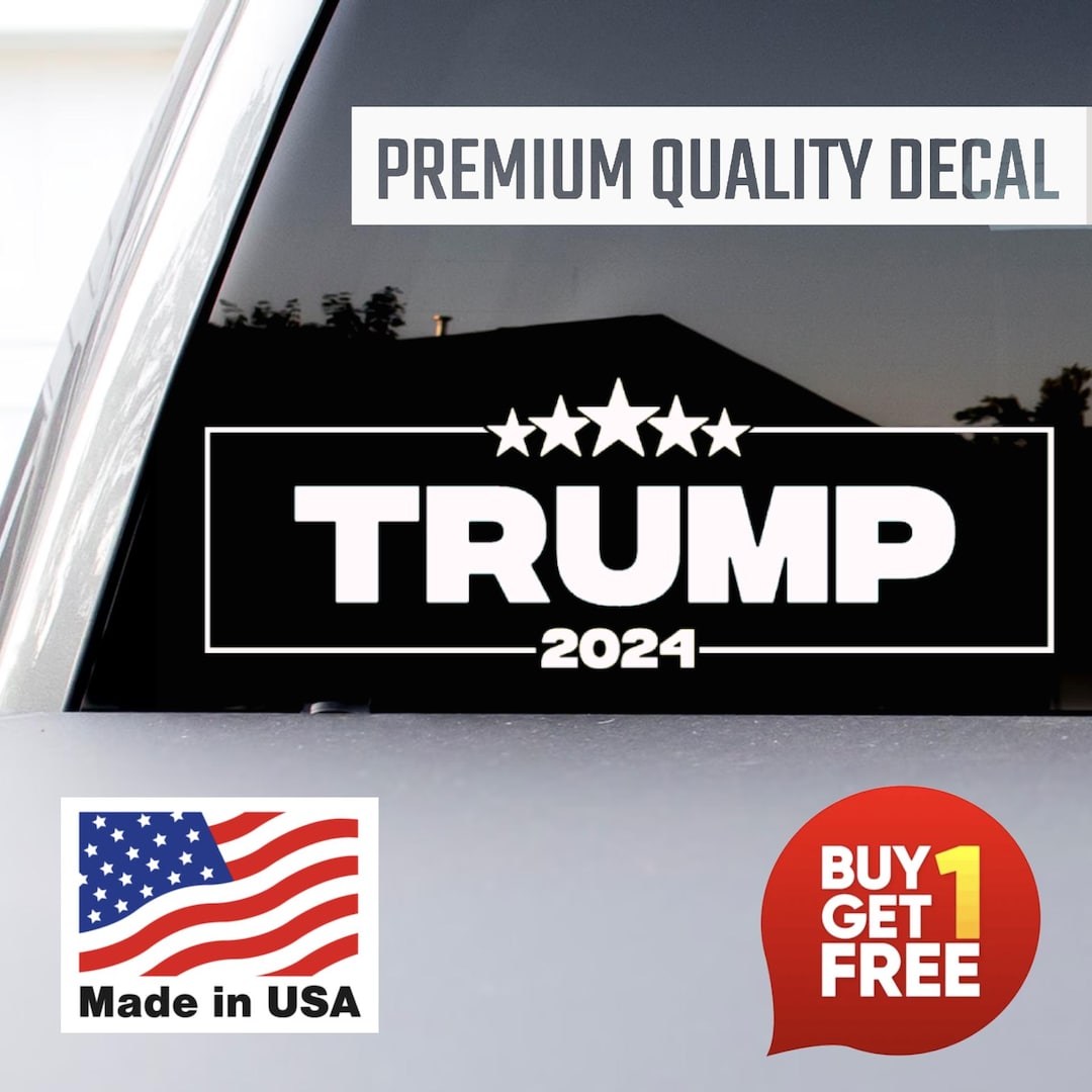 TRUMP 2024 Decal, Trump 2024 Sticker, Trump Car Window Decal, Trump ...