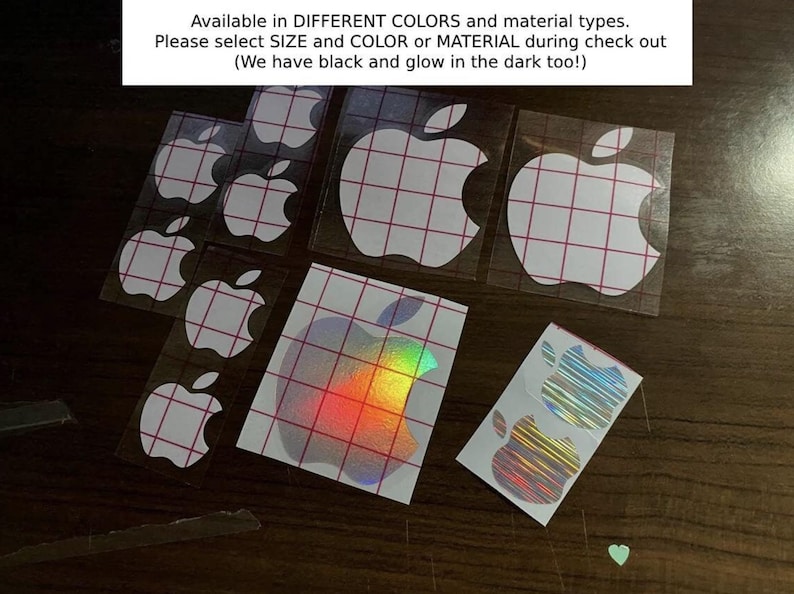 PREMIUM Quality Apple Logo Replacement Sticker (sheet of 2), Apple ...
