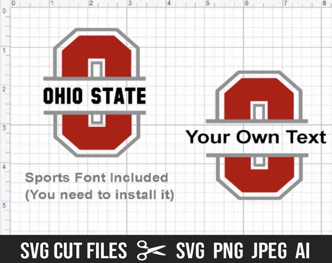 Ohio State Buckeye SVG: Alternative Logo Vector File (free Commercial ...