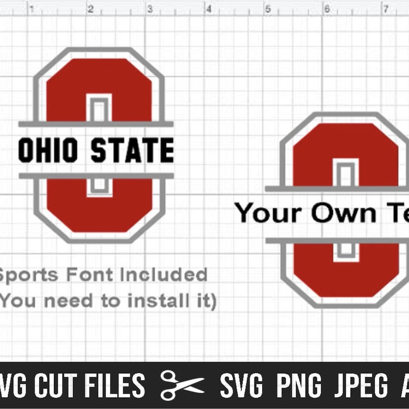 Ohio State Block O Svg - Etsy
