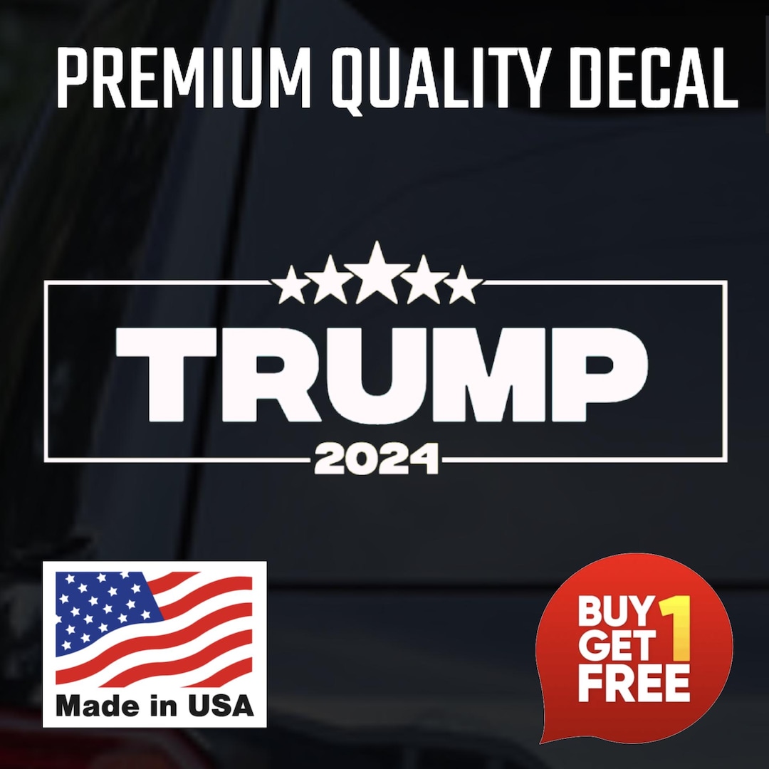 TRUMP 2024 Decal, Trump 2024 Sticker, Trump Car Window Decal, Trump ...
