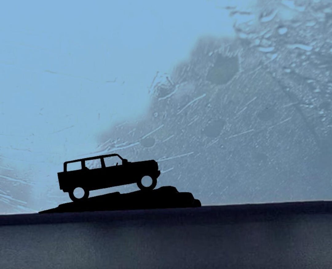 Cute Bronco Climber Window Sticker Decal, Works Great for Windshield ...