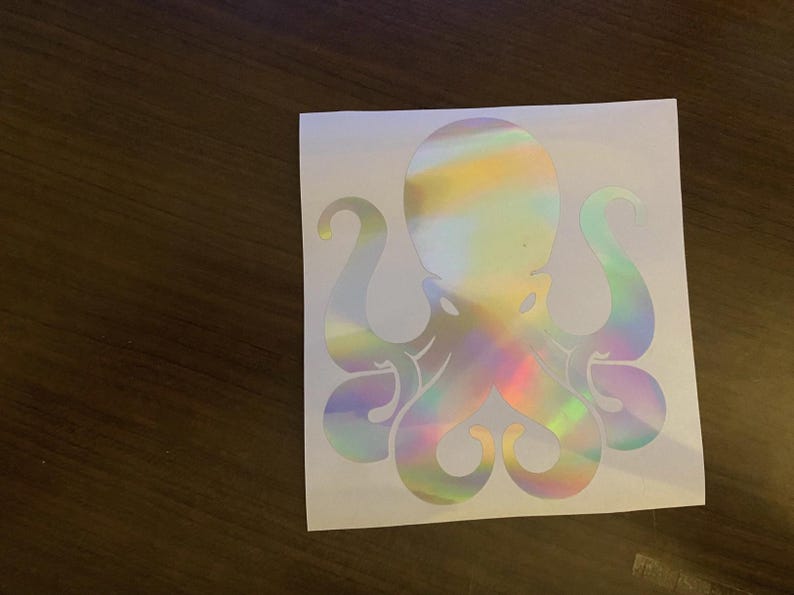 Kraken Car Sticker, Kraken Car Decal, Kraken Windshield Sticker, White ...