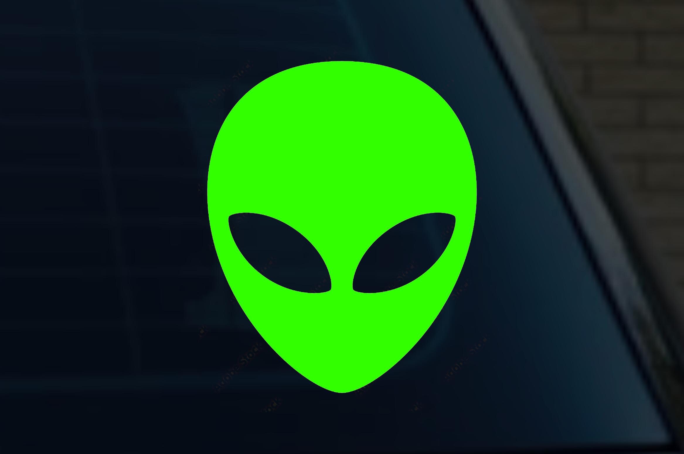 Alien Head Rear Window Car Decal - Etsy
