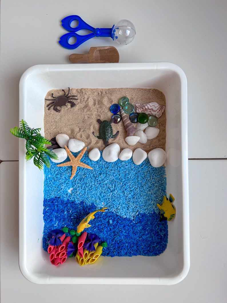 Sea&side Beach Sensory Bin - Etsy