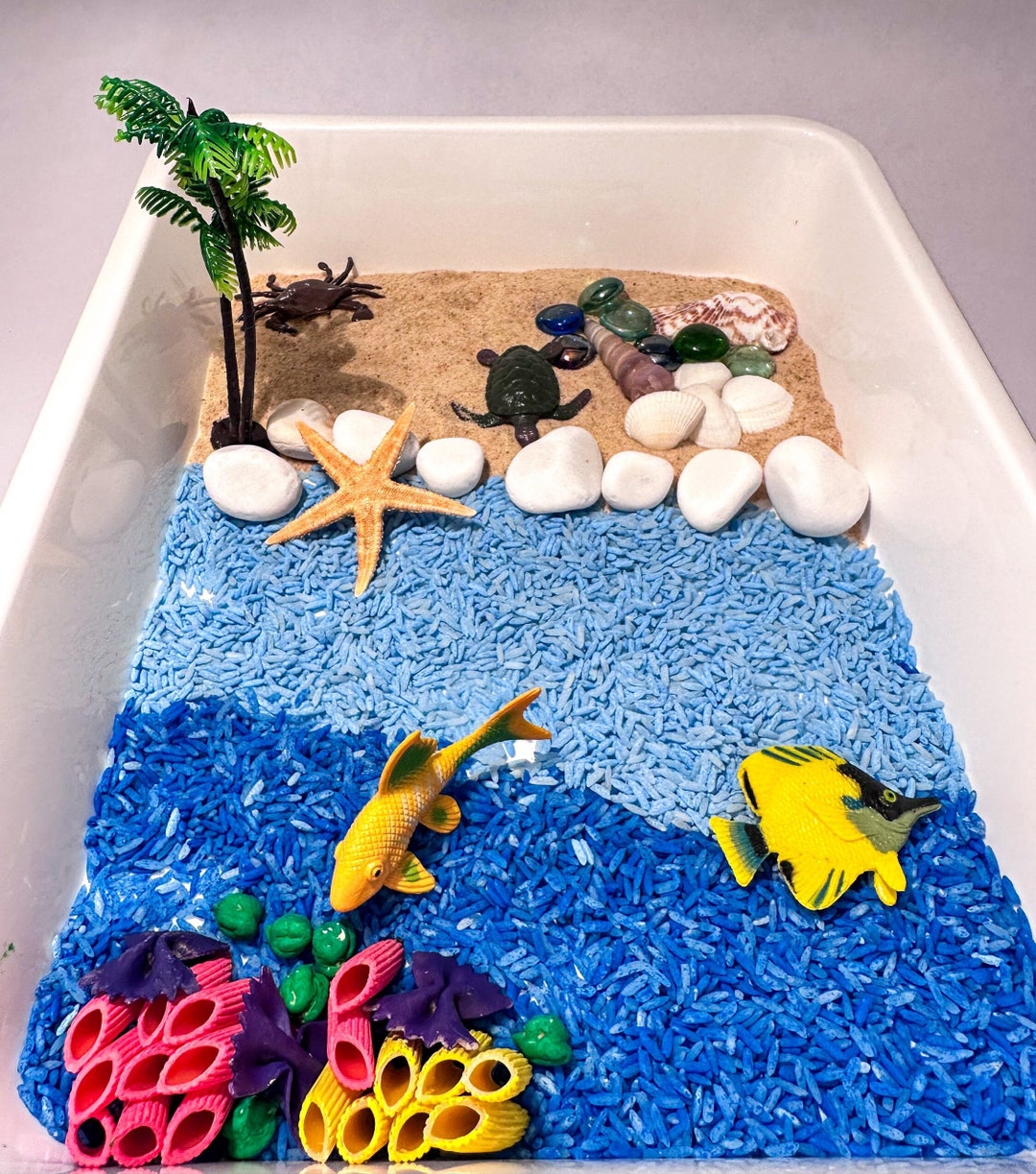 Sea&side Beach Sensory Bin - Etsy