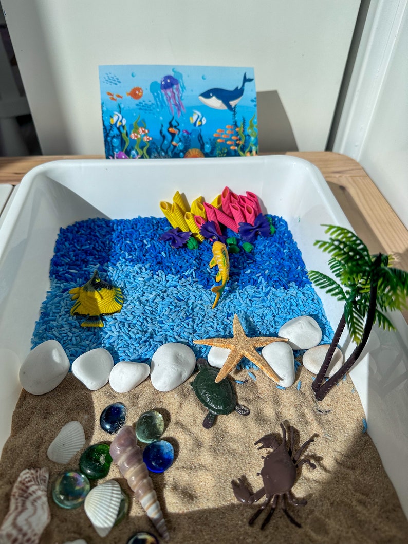 Sea&side Beach Sensory Bin - Etsy