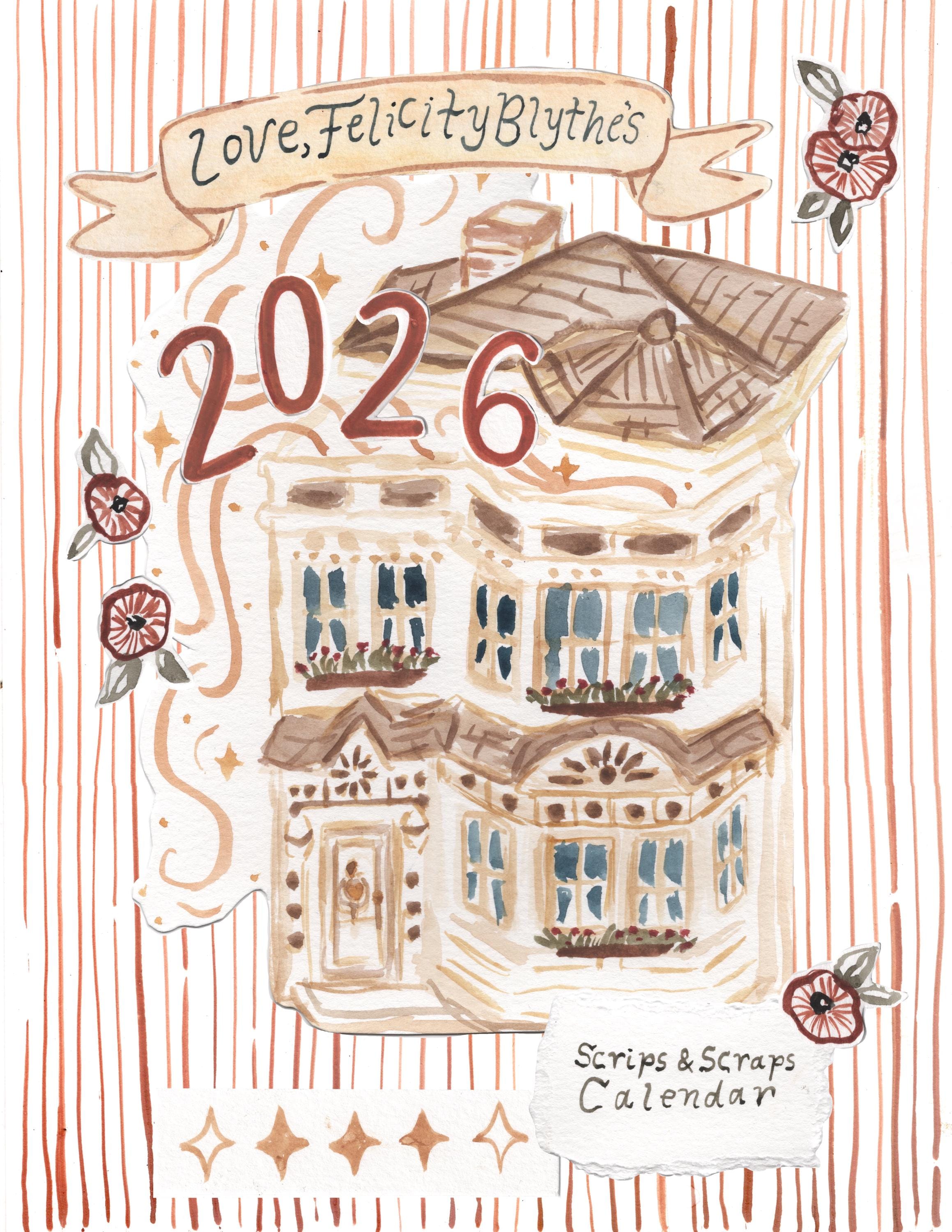 Scrips & Scraps 2026 Calendar Featuring; Paper Cutouts, Cozy Quotes ...