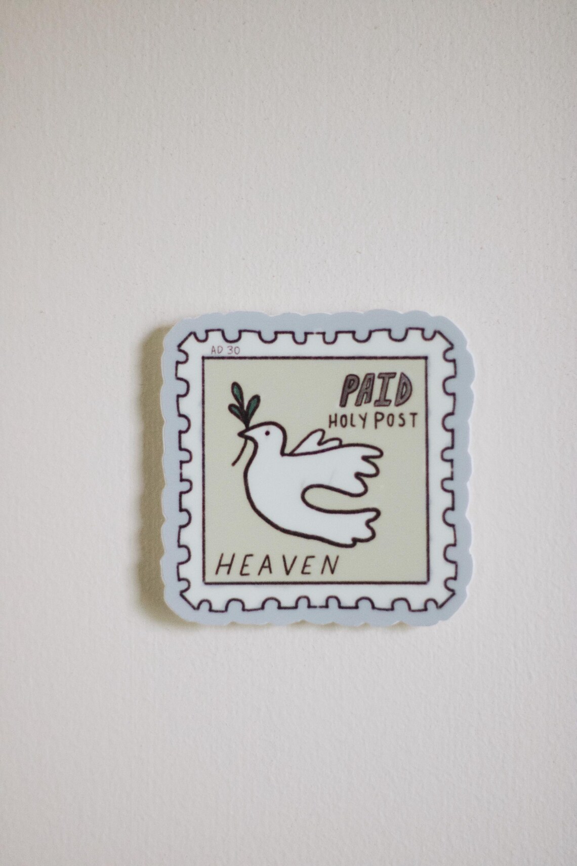 Holy Post Dove Vinyl Sticker: Christian Faith Decal for Water Bottles ...