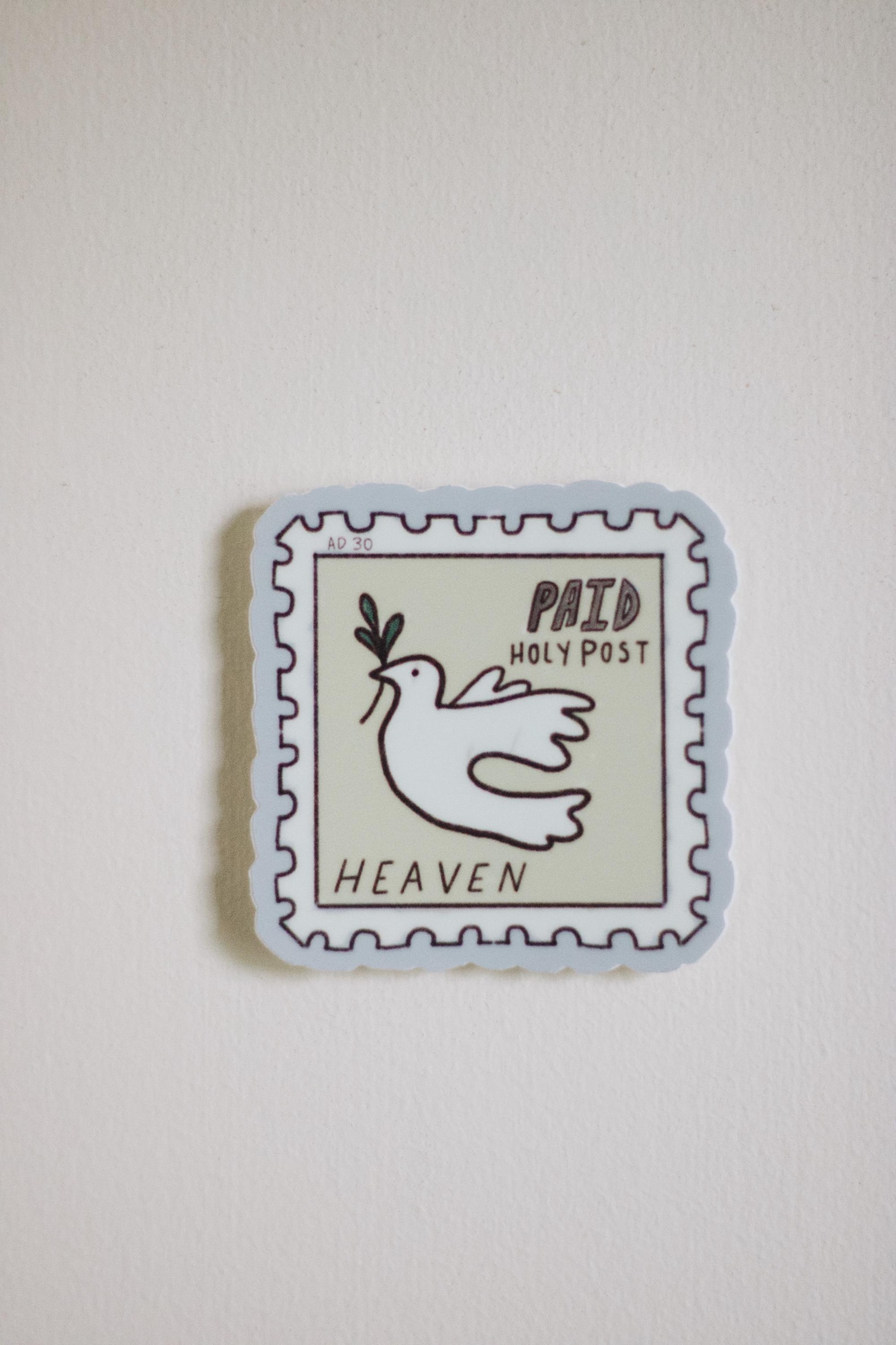 Holy Post Dove Vinyl Sticker: Christian Faith Decal for Water Bottles ...