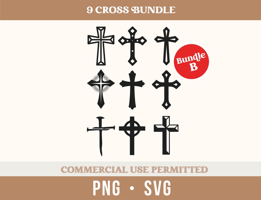 Christian Cross SVG Bundle Christian Cross SVG Cut Files Christian ...
