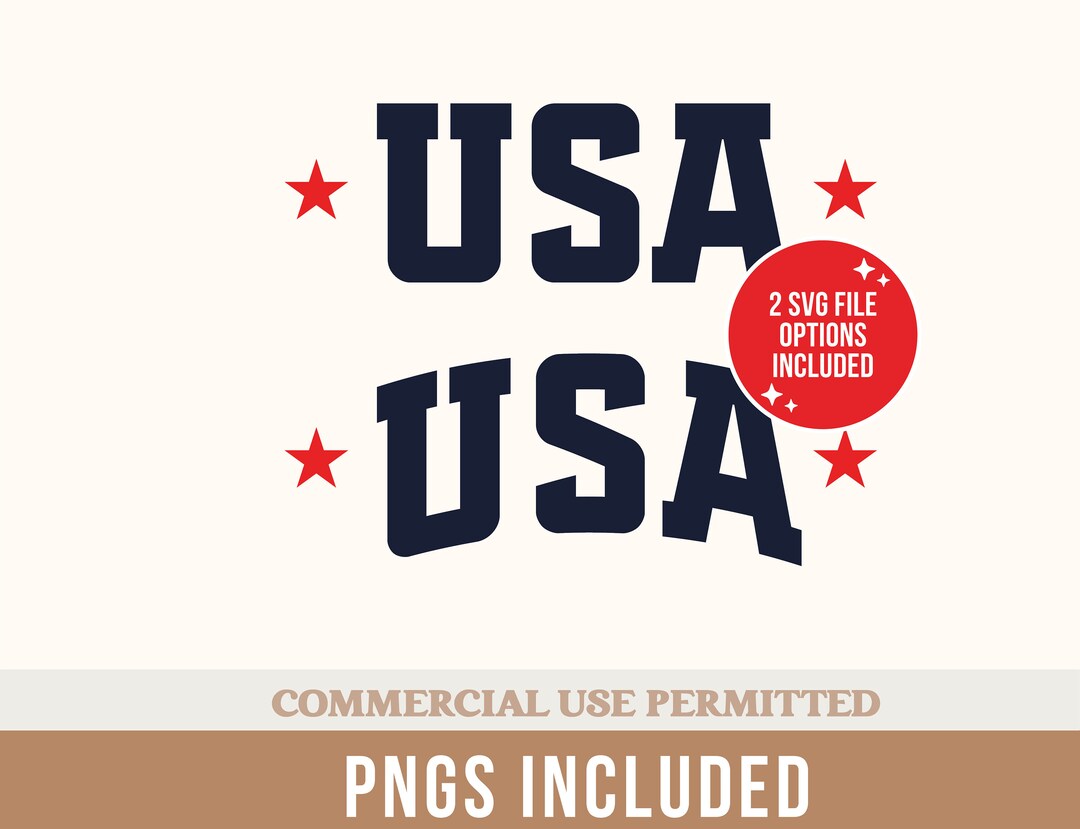 USA SVG Varsity Letters | America Cut File for Cricut and Silhouette ...