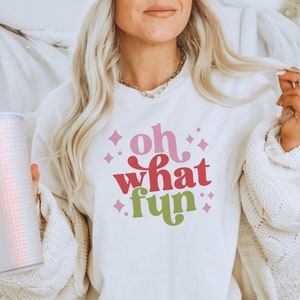 Oh What Fun SVG PNG | Merry Christmas SVG | Retro Christmas ...