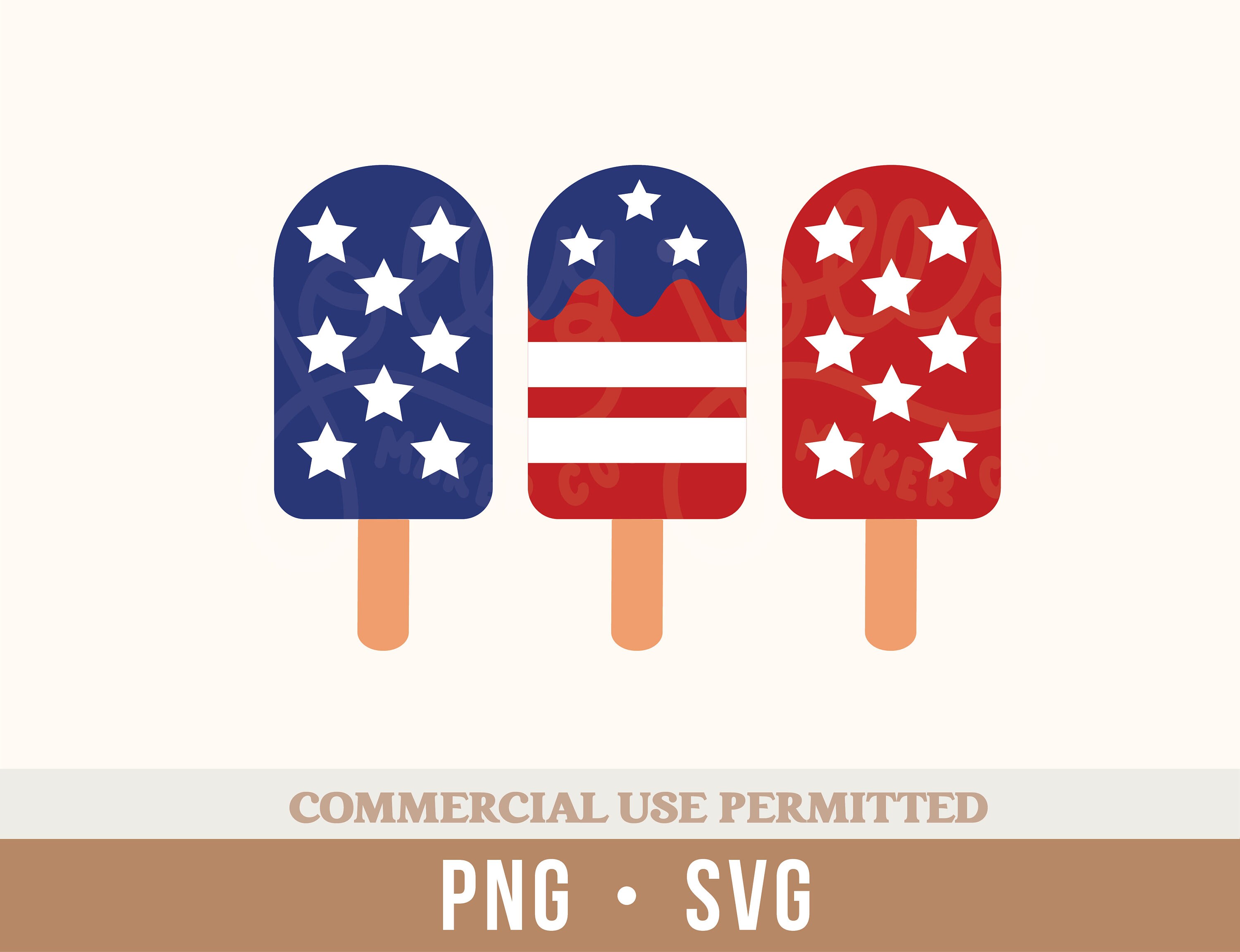USA Popsicles | Popsicle American Flag Svg | Patriotic 4th of July ...