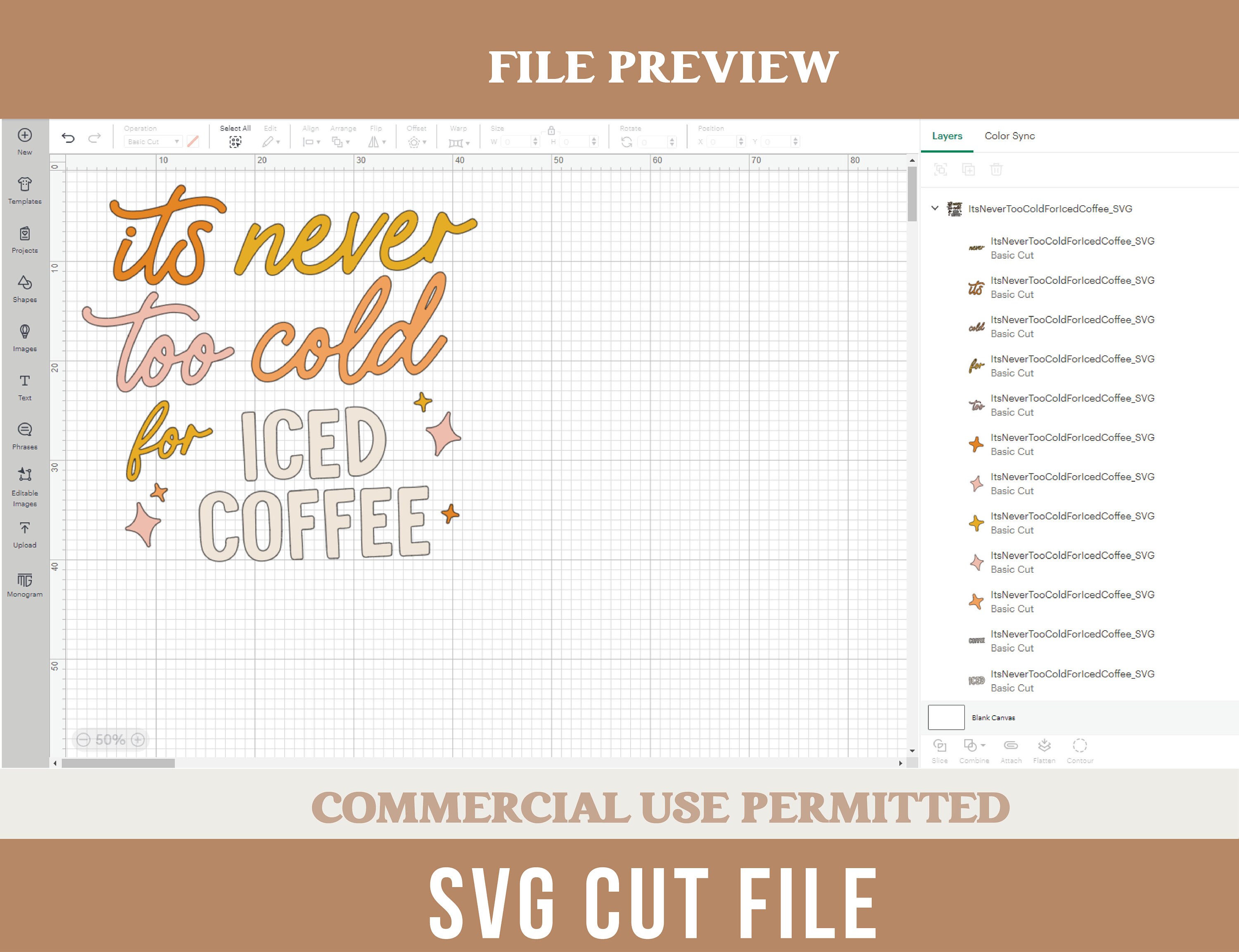 Iced Coffee Sticker SVG | Libby Cup SVG | Iced Coffee SVG File | Libbey ...