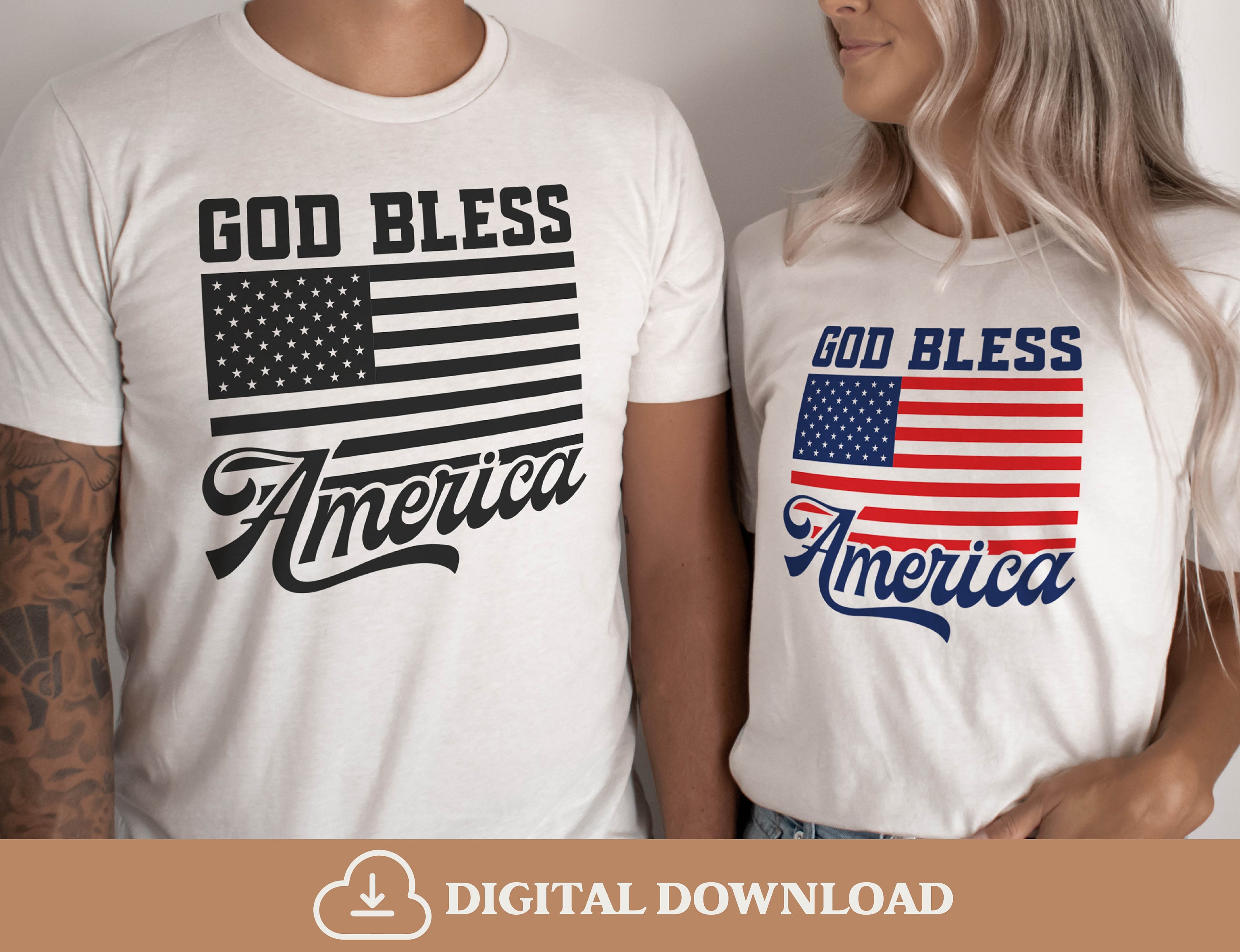 God Bless America Flag SVG USA Flag Svg Patriotic Svg Usa Cricut File ...