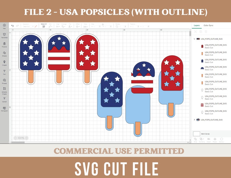 USA Popsicles | Popsicle American Flag Svg | Patriotic 4th of July ...