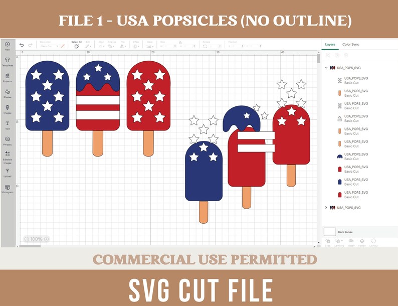 USA Popsicles | Popsicle American Flag Svg | Patriotic 4th of July ...