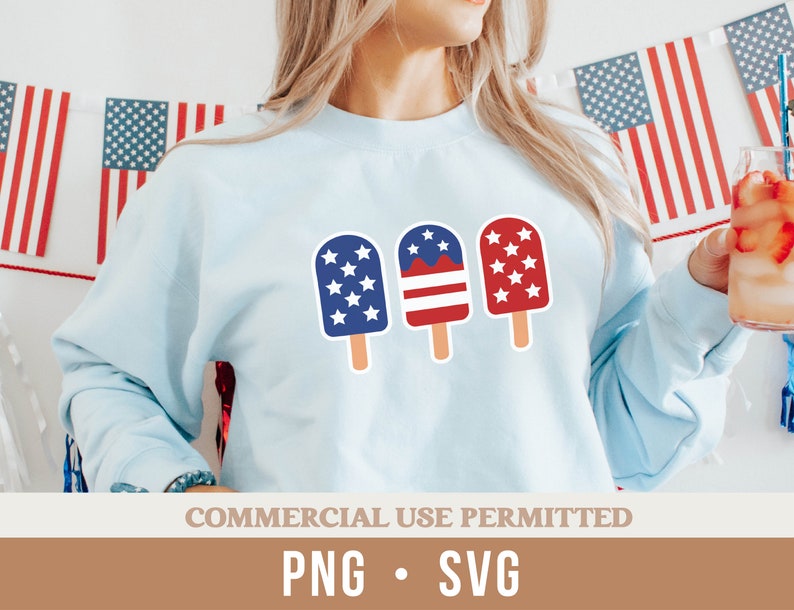 USA Popsicles | Popsicle American Flag Svg | Patriotic 4th of July ...