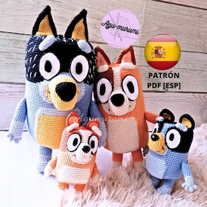 Patrones de pago familia Heleer Bluey [ESP]-PDF - Etsy México