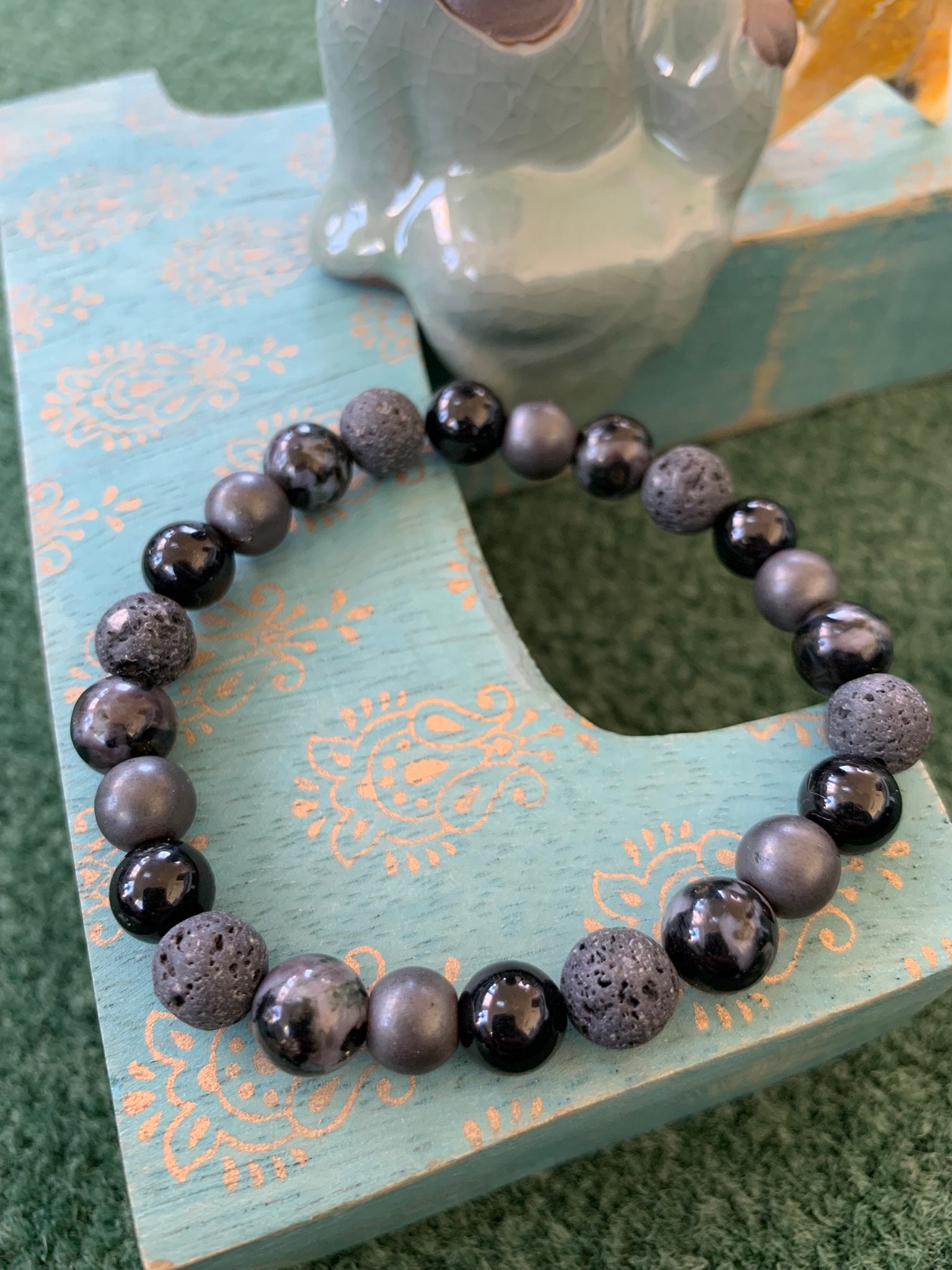 Higher Ground * Crystal Energy Bracelet - 8mm Black Tourmaline, 8mm ...