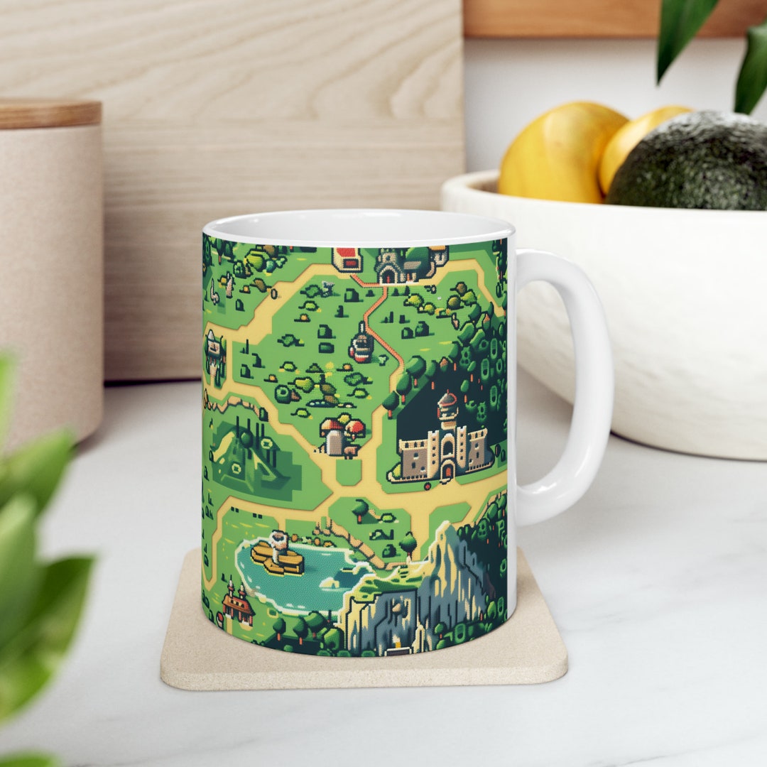 Pixel Art RPG Map - Ceramic Mug, 11oz - Etsy