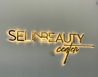 Metal Custom Sign Custom Backlit Sign Backlit Business Sign Laser Cut ...