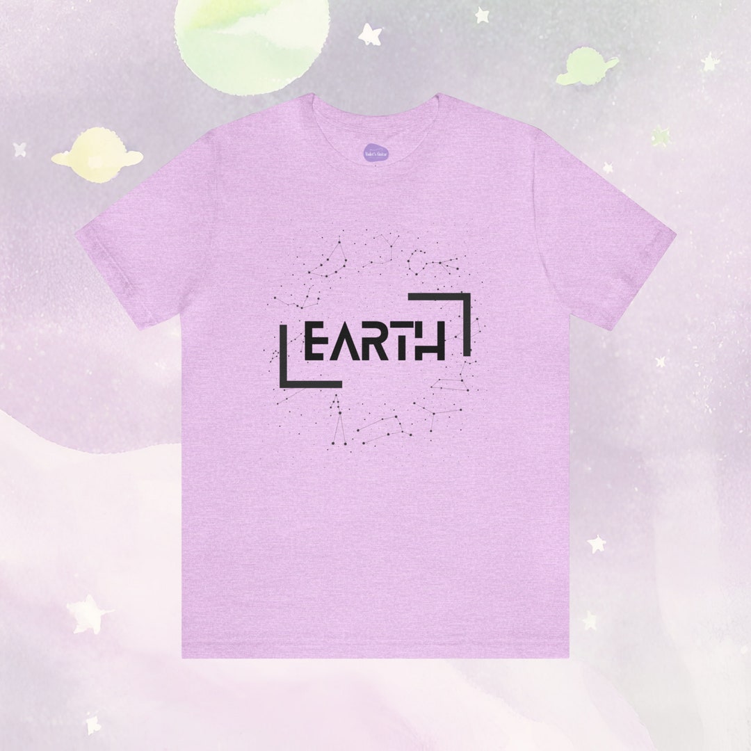 Celestial Elegance: 'earth' Constellation T-shirt - Etsy