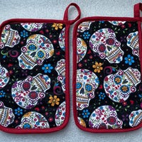 Calavera Pot Holder - Etsy