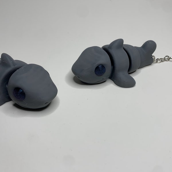 3d Printed Whale Shark Keychain - Etsy