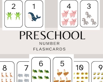 Preschool Printable Color Flashcards Digital File - Etsy