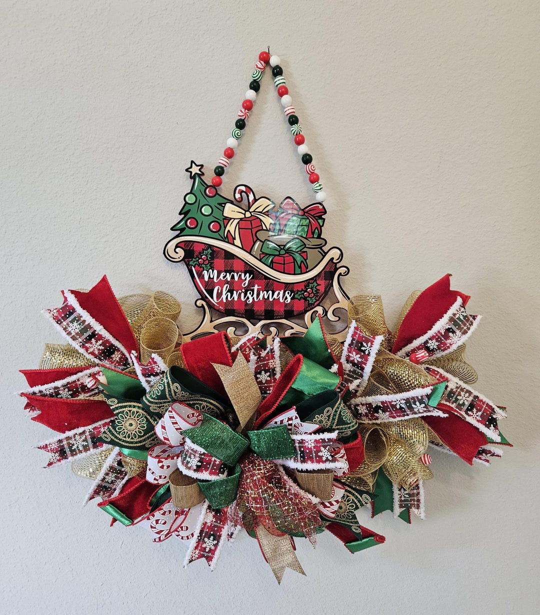 Christmas Sleigh Rail - Etsy