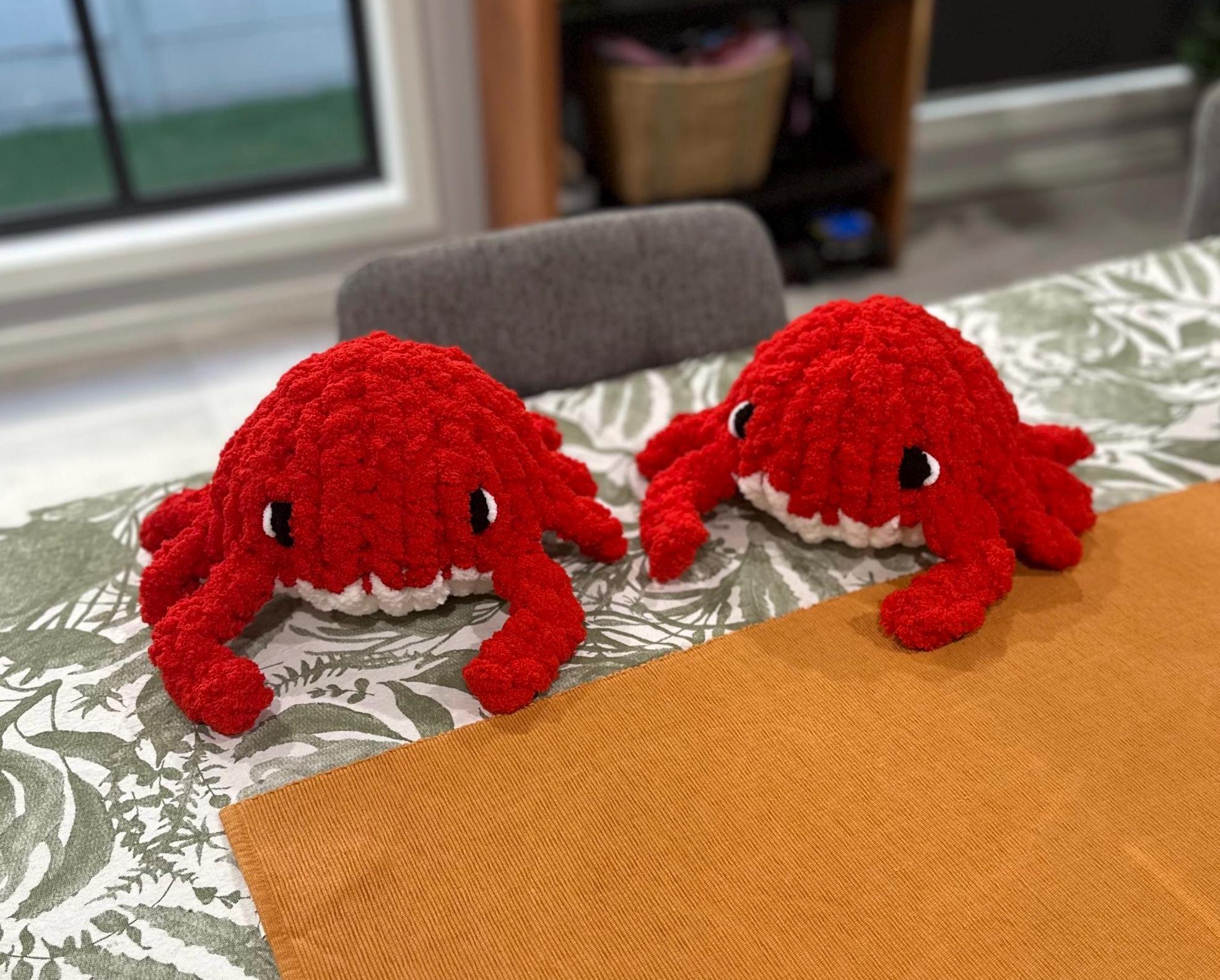 Carl Crab Finger Knitted Plush Pattern | DIY Tutorial (digital Download ...
